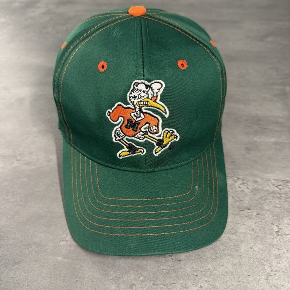 Annco | Accessories | Vintage Miami Hurricanes Snapback Hat Ibis ...